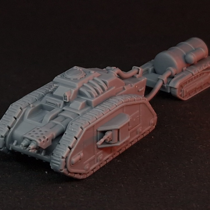 3D Printable Smol Lunar Auxilia Nero Heavy Crocodile Tank ...