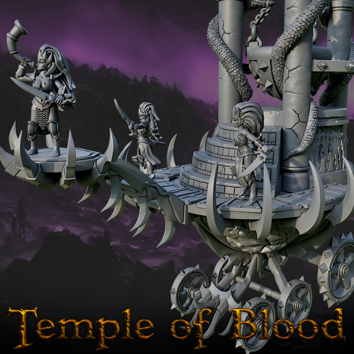 3D Printable Temple of Blood by Landor Miniatures