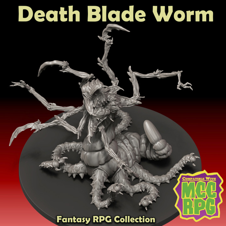 3D Printable DeathBlade Worm by Dark-Platypus Studio