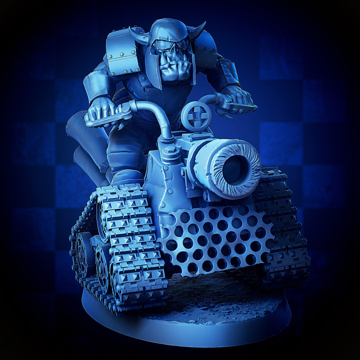 3D Printable MrModulork's Mini Trak Bikes by MrModulork