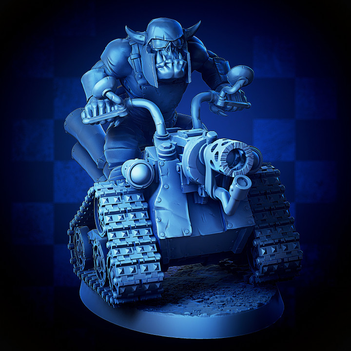 3D Printable MrModulork's Mini Trak Bikes by MrModulork