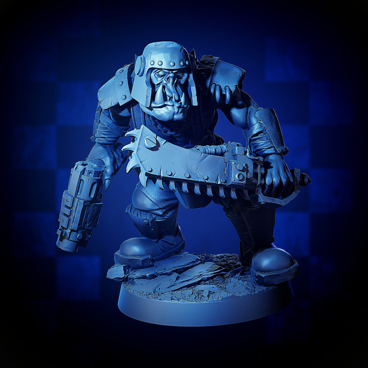 3D Printable MrModulork's Melee/Pistol Orc Lads - Kit B by MrModulork