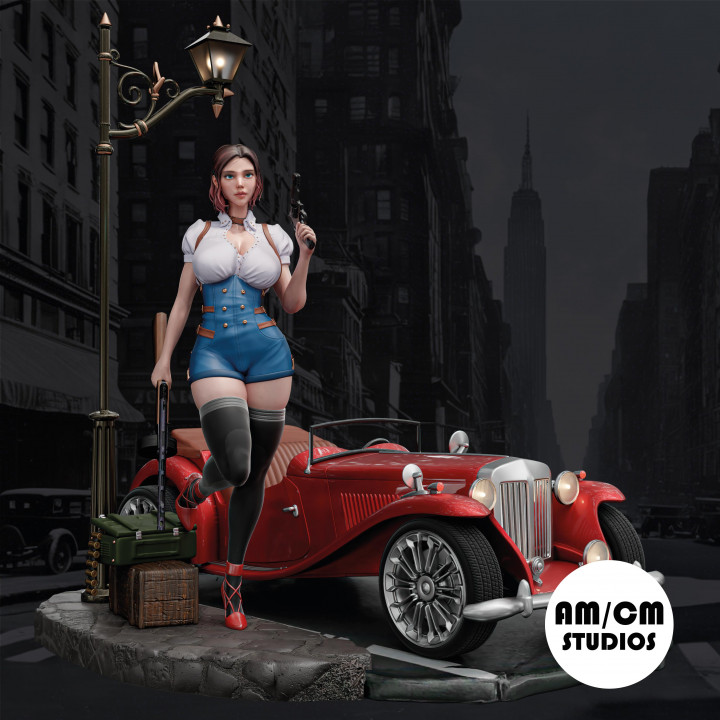 3D Printable Isabella Moretti Pin-Up (Personal use) by AMCM Studios