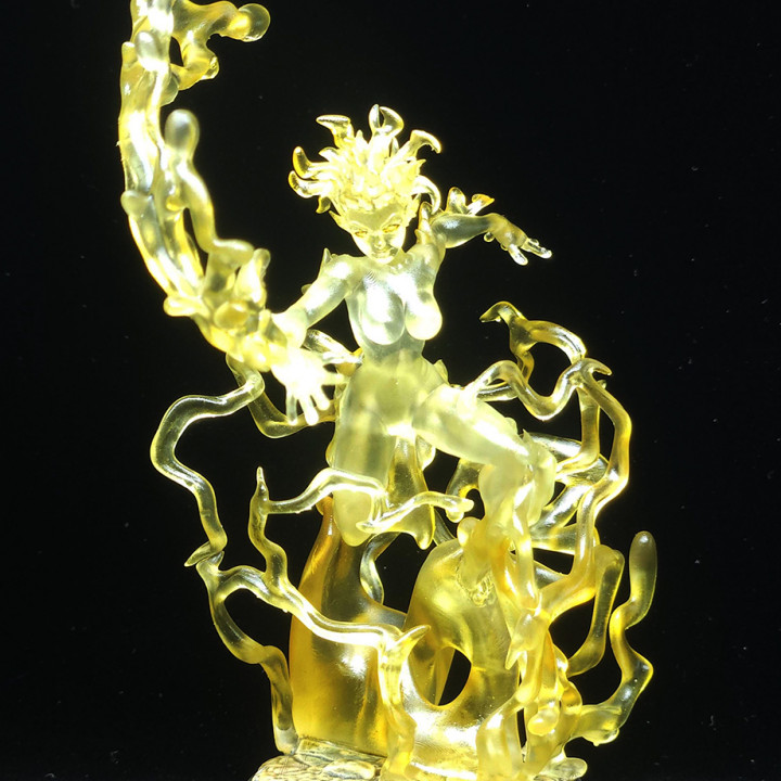 3D Printable Volta - Electric Slime Girl by Ronin Arts Workshop