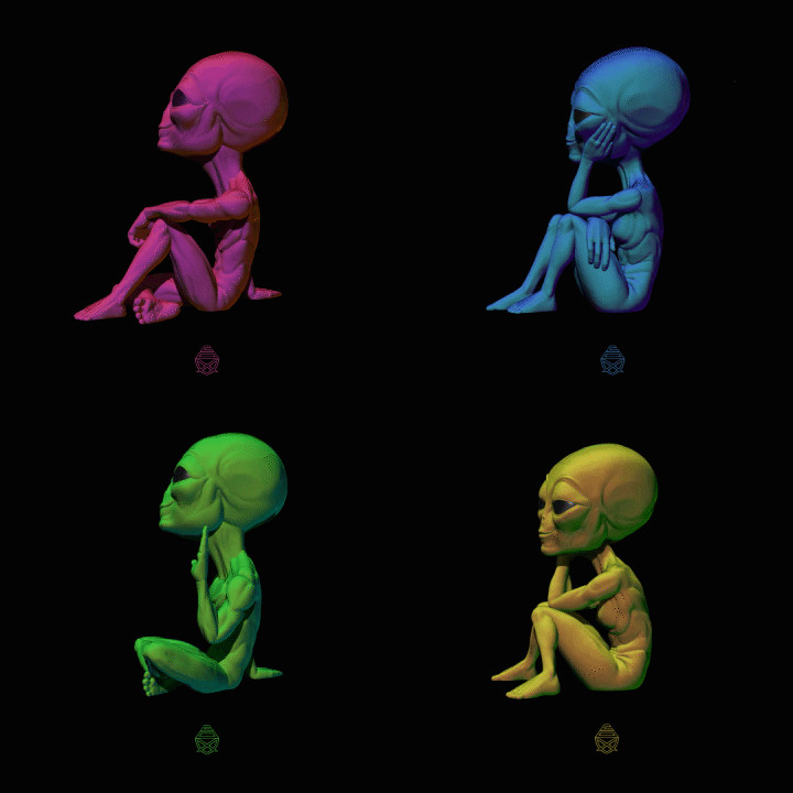 3D Printable 4 Aliens by PipeCox