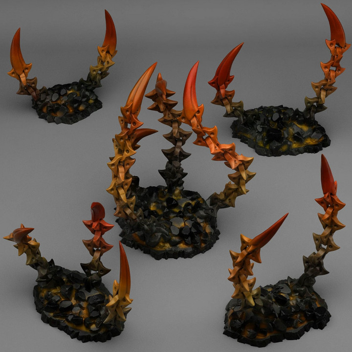 3D Printable HELL CHAIN CLAWS by Fantastic Plants And Rocks