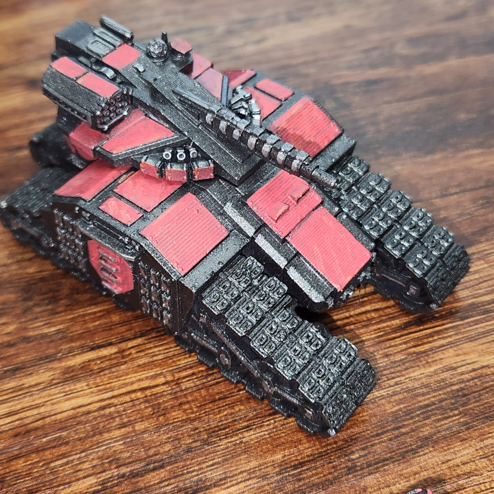 3D Print of 15mm SCI-FI Grand Tactics - Ares Battle Tank - Presupported ...