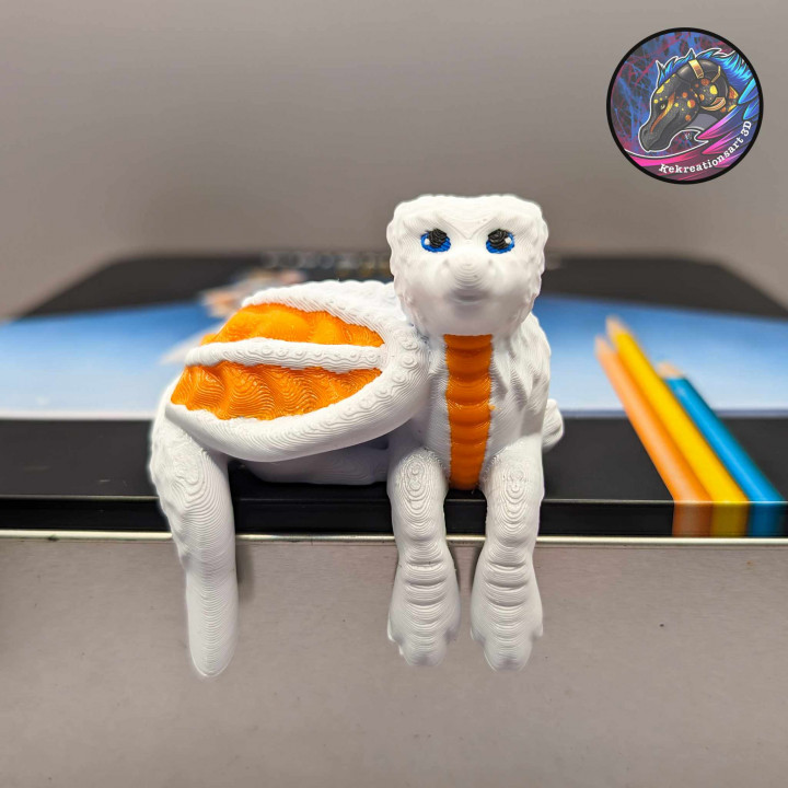3D Printable Dragon Monitor Buddy, Monitor and Shelf Decoration by ...