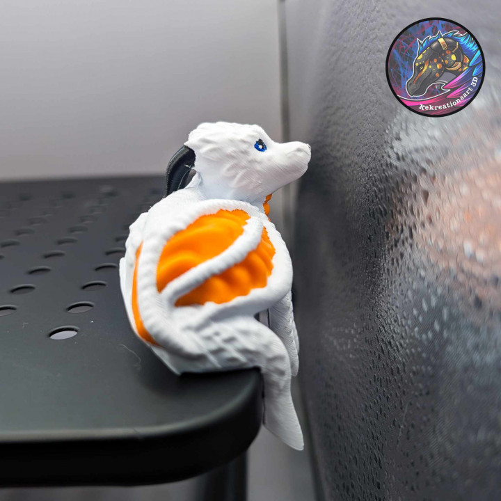 3D Printable Dragon Monitor Buddy, Monitor and Shelf Decoration by ...