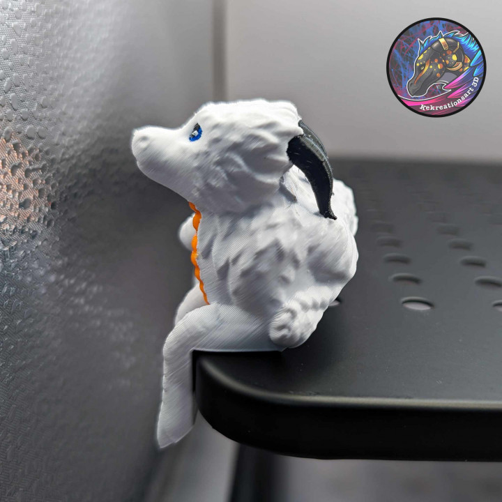 3D Printable Dragon Monitor Buddy, Monitor and Shelf Decoration by ...