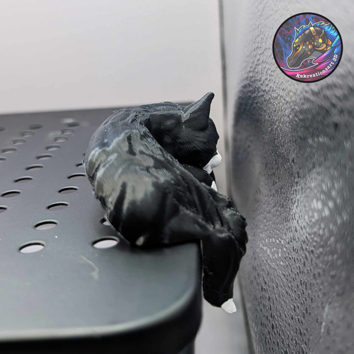 3D Printable Cat Monitor Buddy, Monitor and Shelf Decoration by Kirsten M