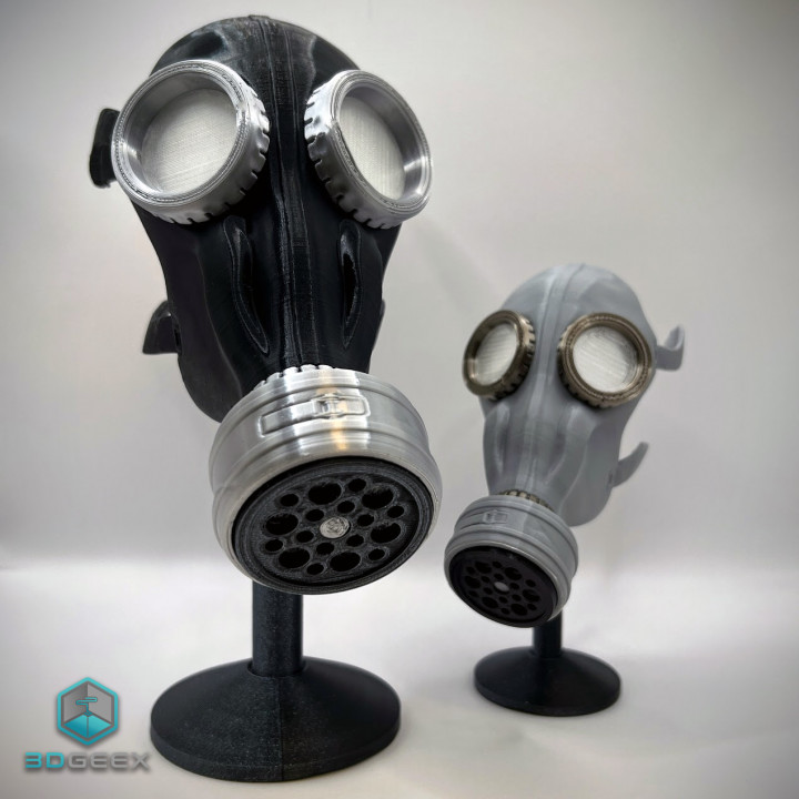 3D Printable Biohazard - Gas Mask by 3DGeex