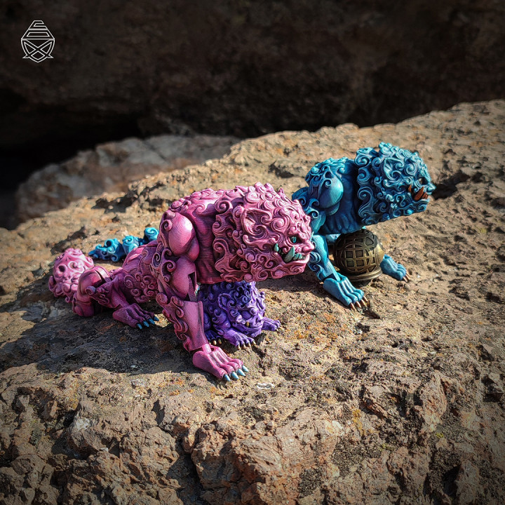 3D Printable Lion Foo by PipeCox