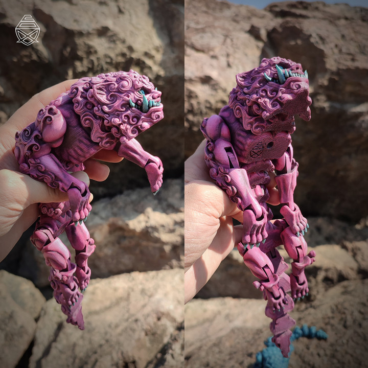 3D Printable Lion Foo by PipeCox