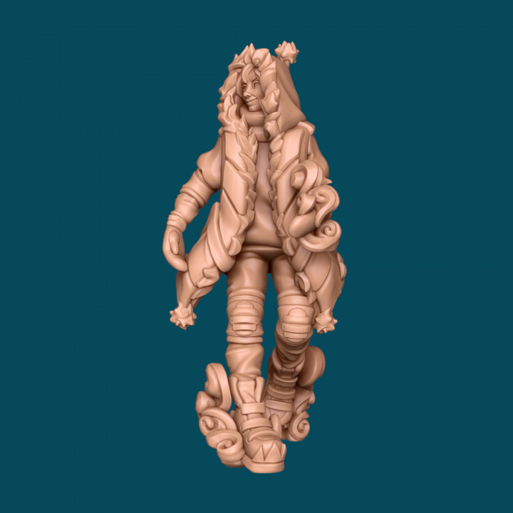 3D Printable Tash, a winter mage by Awkward Penguin's Minis