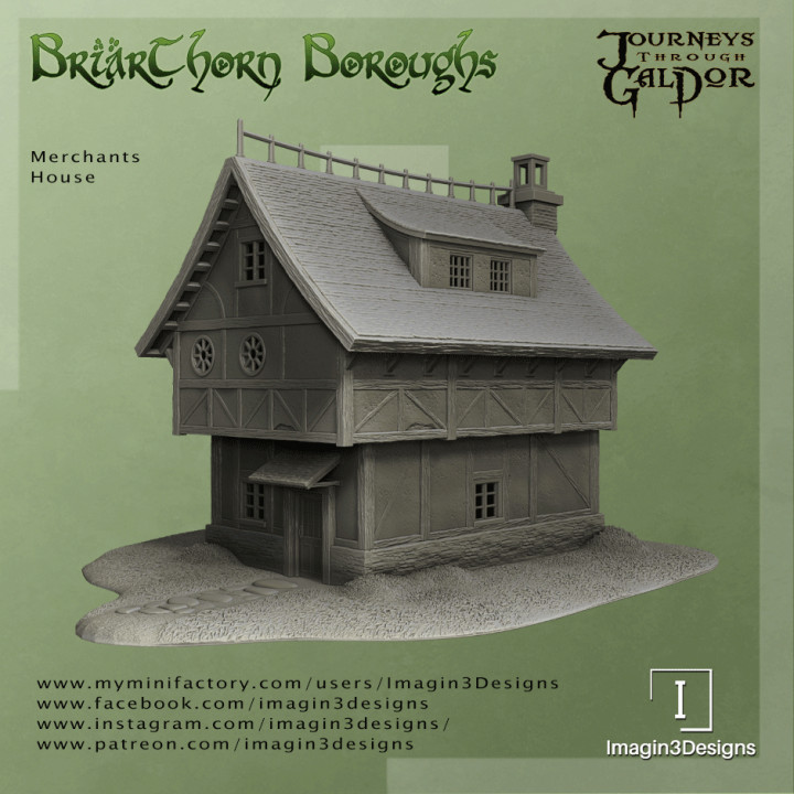 3D Printable Halfling Merchant's House by Imagin3Designs