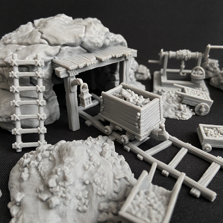 3D Printable Medieval Mine by Tiny Furniture