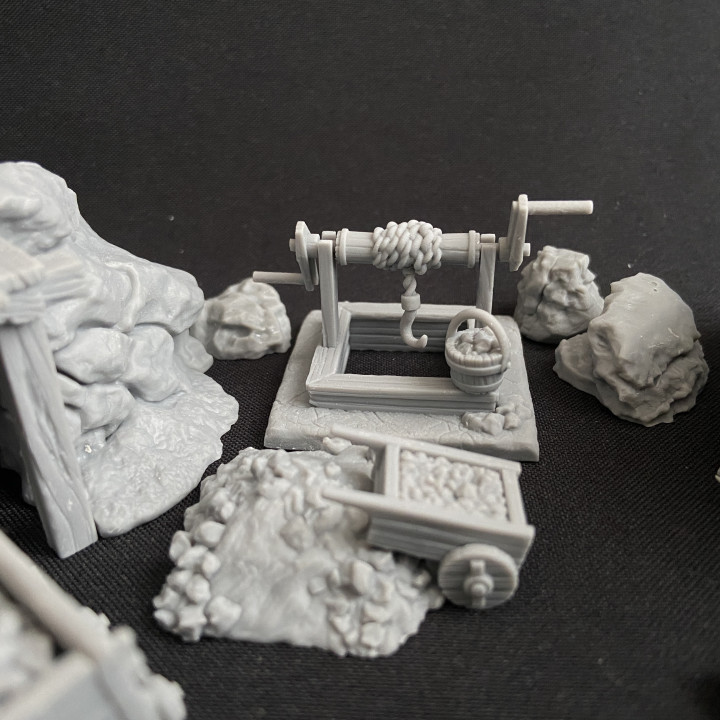 3D Printable Medieval Mine by Tiny Furniture