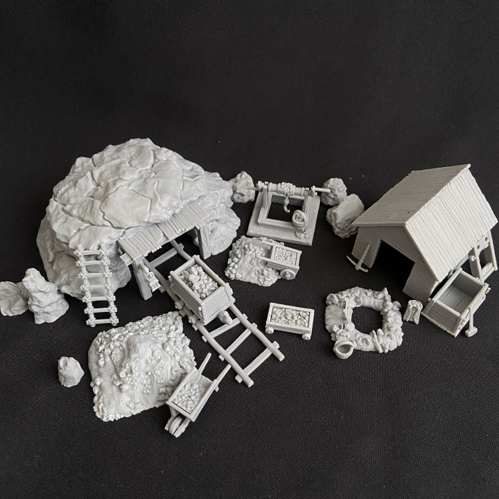 3D Printable Medieval Mine by Tiny Furniture