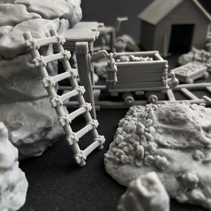 3D Printable Medieval Mine by Tiny Furniture