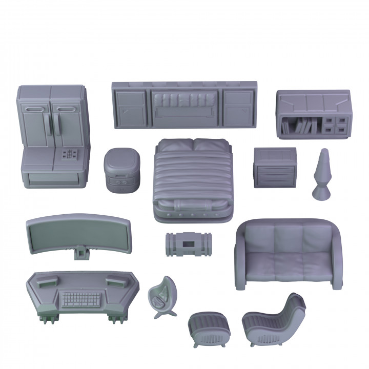 3D Printable Space Hotel by Tiny Furniture