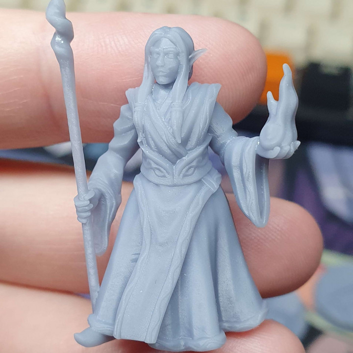 3D Printable Daleth Cinderglow - Elf Wizard - Fantasy Miniature by ...