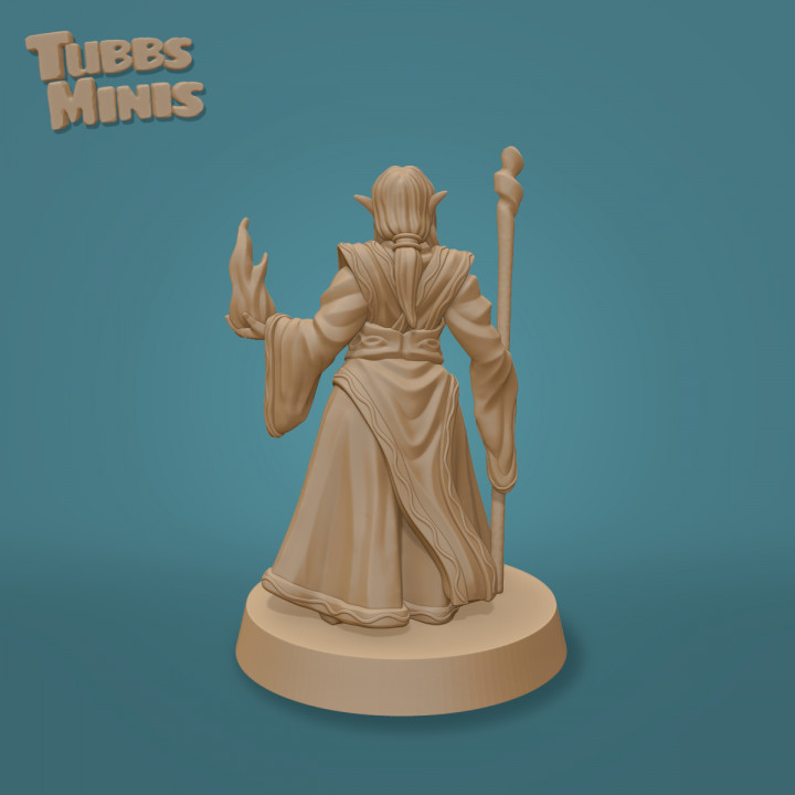 3D Printable Daleth Cinderglow - Elf Wizard - Fantasy Miniature by ...