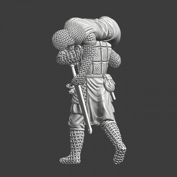 3D Printable Medieval soldier carrying wounded knight by Northern ...