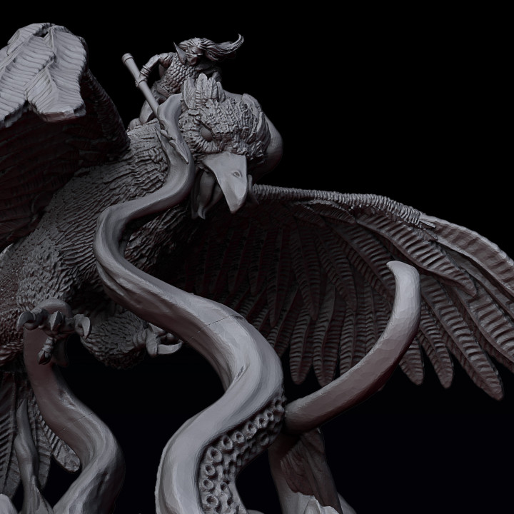 3D Printable Bird And Octopus by Ludwik