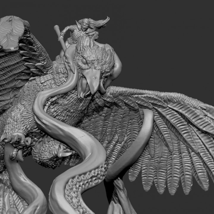 3D Printable Bird And Octopus by Ludwik