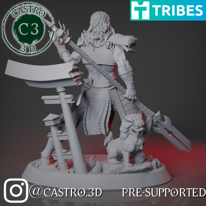 3D Printable Kagutsuchi - the God of Fire by Castro3D