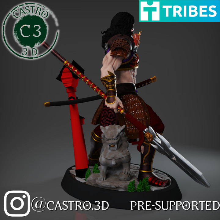 3D Printable Kagutsuchi - the God of Fire by Castro3D