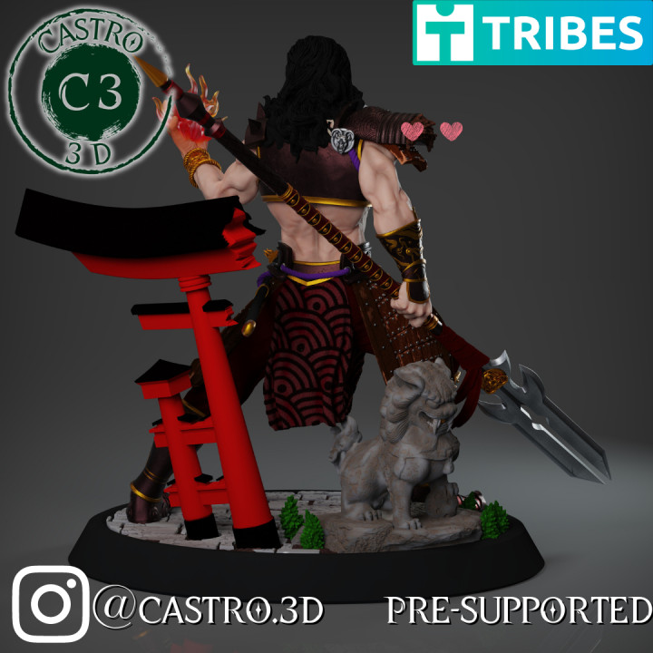 3D Printable Kagutsuchi - the God of Fire by Castro3D