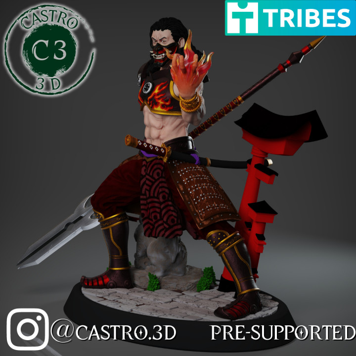 3D Printable Kagutsuchi - the God of Fire by Castro3D