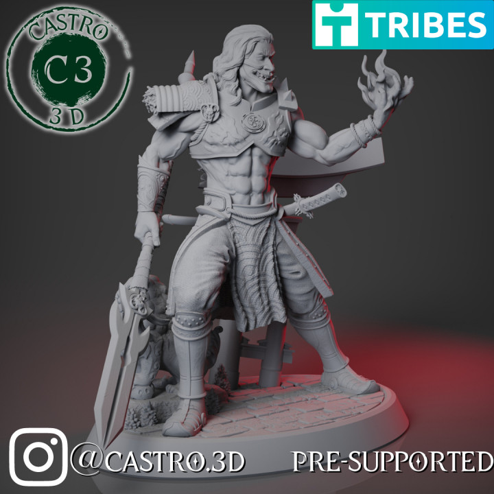 3D Printable Kagutsuchi - the God of Fire by Castro3D
