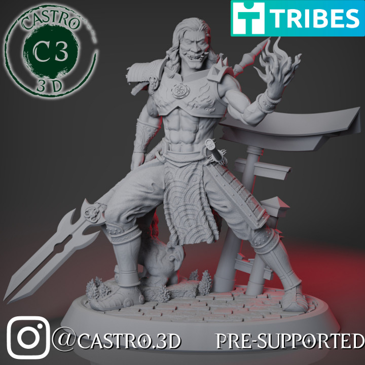 3D Printable Kagutsuchi - the God of Fire by Castro3D