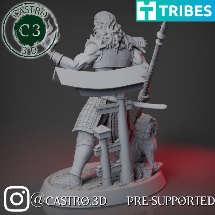 3D Printable Kagutsuchi - the God of Fire by Castro3D