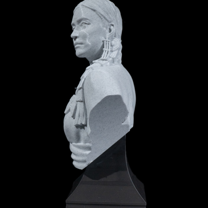 3D Printable Women of the World - Native American by Stlflix