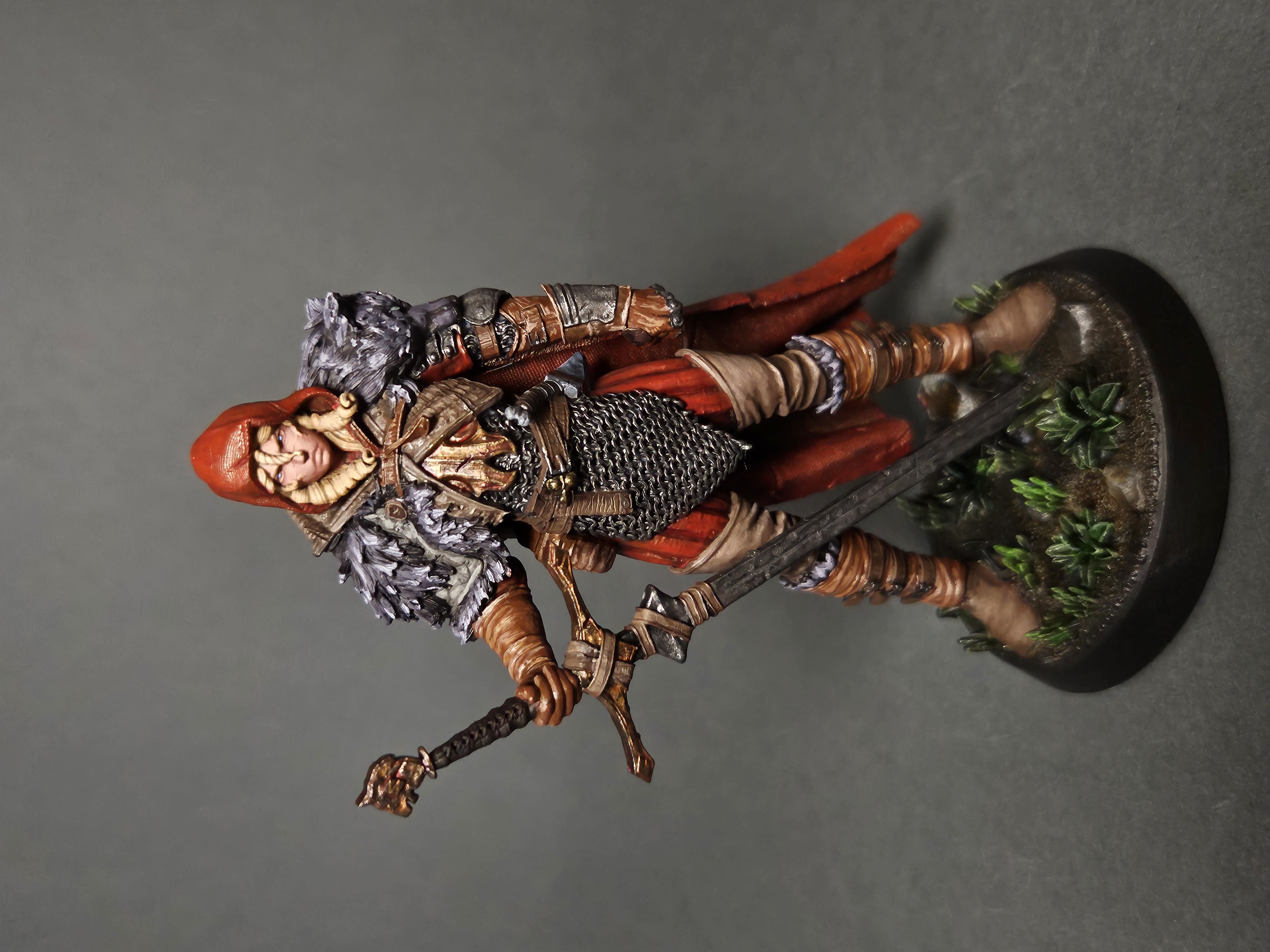 3D Printable Astrid, the Red Riding Hood Girl by Claymore Miniatures