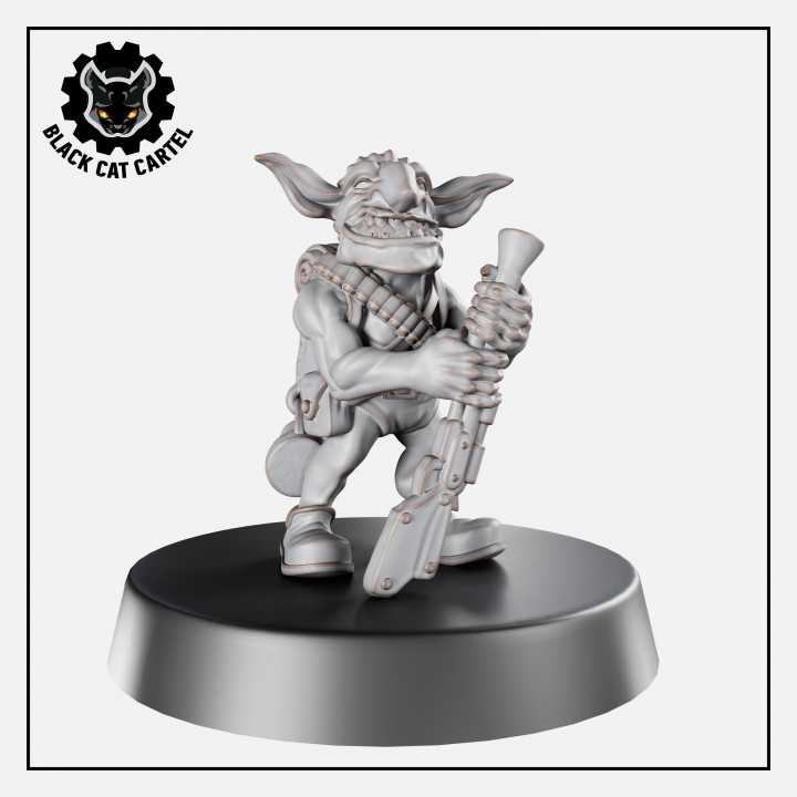 3D Printable Grot Militia by Black Cat Cartel