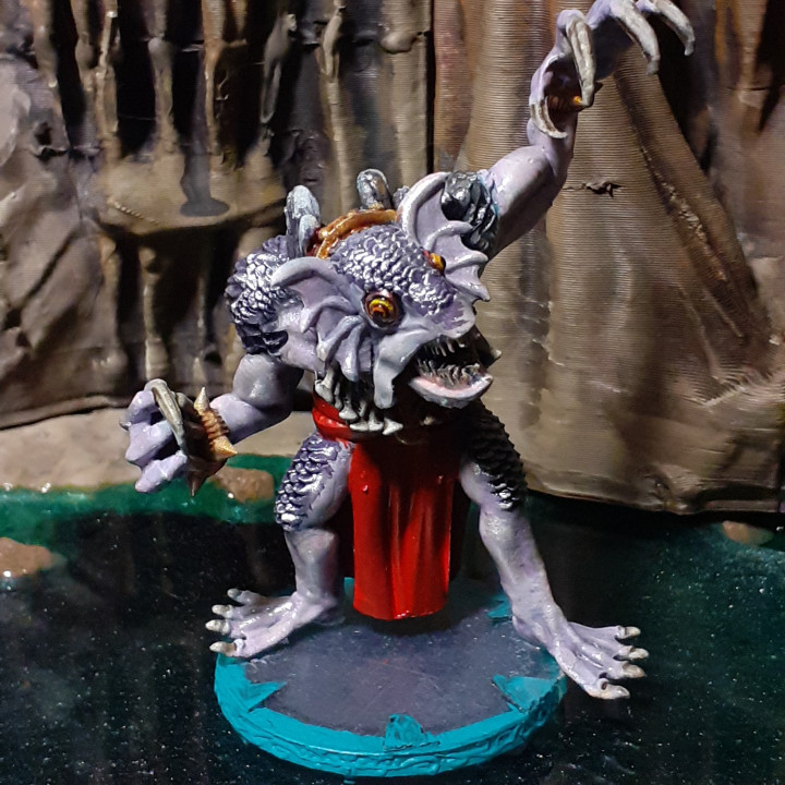 3D Printable Kuo Toa Monitor 2/2 - Attacking by Black Anvil Miniatures