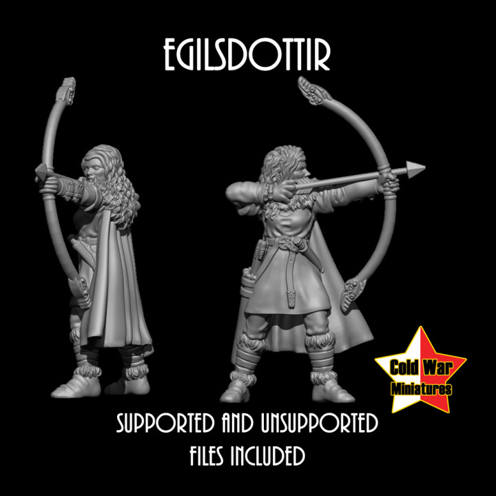 3D Printable Ceolwulf and Egilsdottir - Anglo Saxon Adventurers by Cold ...