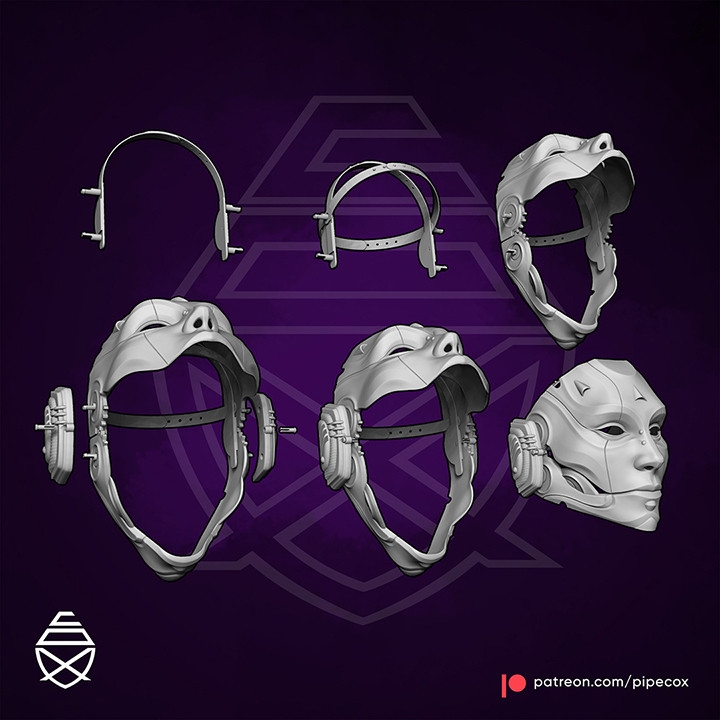 3D Printable Droid Mask by PipeCox