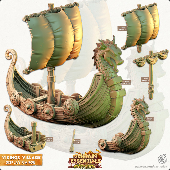 3D Printable Vikings Village Set (Pre-Supported) - Terrain Essentials ...