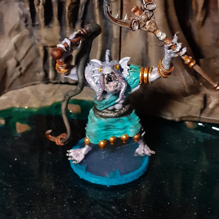 3D Printable Kuo Toa Whip 3/3 - Frenzied Fish by Black Anvil Miniatures