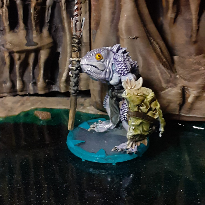 3D Printable Kuo-Toa 5/6 - Guard Fish by Black Anvil Miniatures