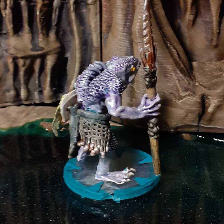 3D Printable Kuo-Toa 5/6 - Guard Fish by Black Anvil Miniatures