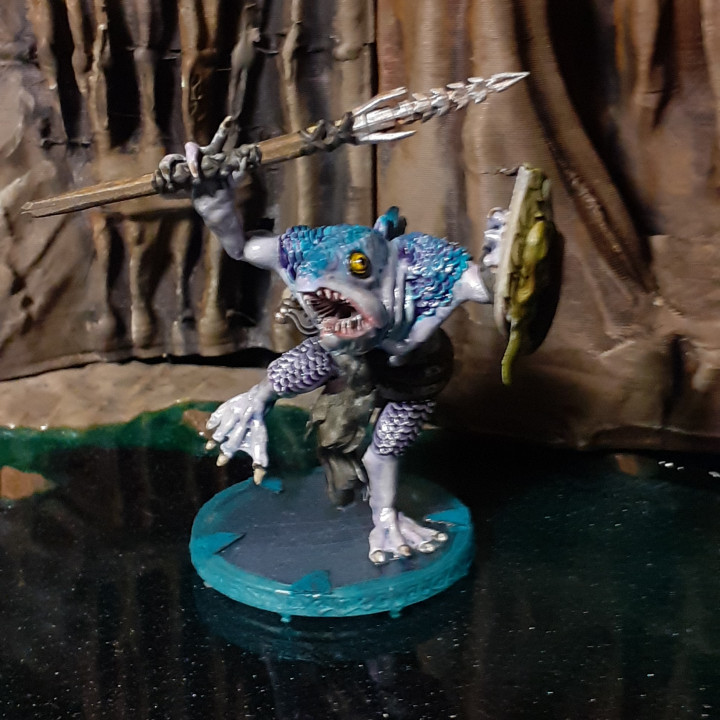 3D Printable *FREE* Kuo-Toa 6/6 - Mad Fish by Black Anvil Miniatures
