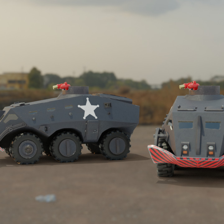 3D Printable Armadilo APC Light AFV by Artess Designs