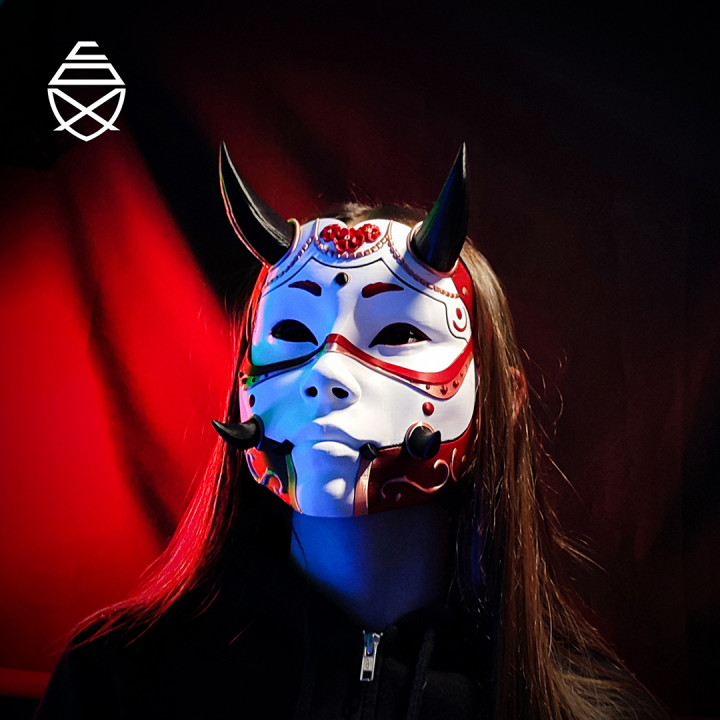 3D Printable Hannya Mask by PipeCox